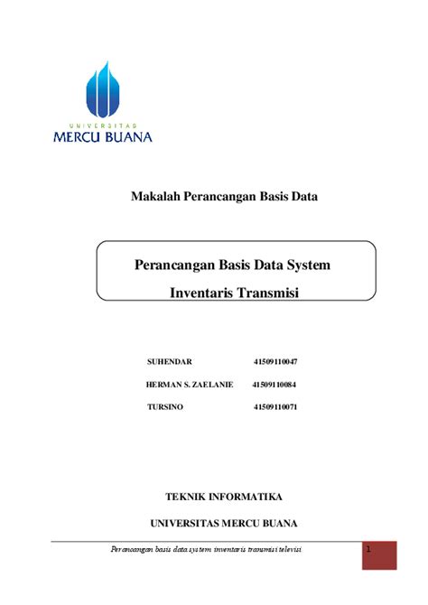 Doc Makalah Perancangan Basis Data