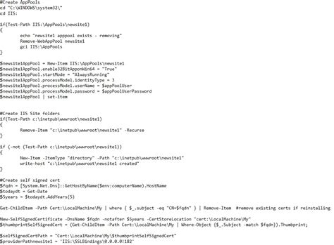 Automating Iis Apppools And Certs With Powershell Jethro Lipsun