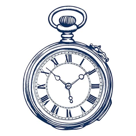Pocket Watch Drawing Free Vectors Pocket Watch