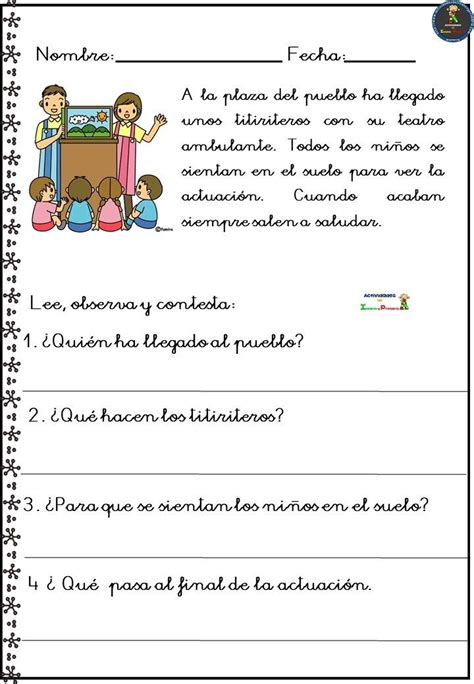 Diapositiva5 Actividades De Infantil Y Primaria Comprension Lectora