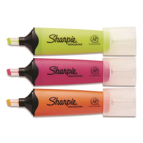 Clearview Tank Style Highlighter Assorted Ink Colors Chisel Tip Assorted Barrel Colors 3 Pack