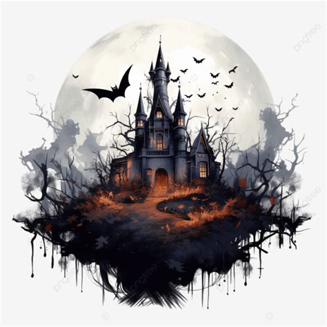 성 박쥐 할로윈 그림 성 박쥐 할로윈 Png 일러스트 및 이미지 에 대한 무료 다운로드 Pngtree