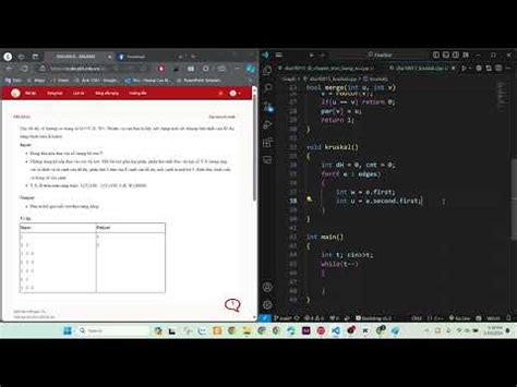 DSA with C CODEPTIT Đồ thị nâng cao DSA Kruskal YouTube