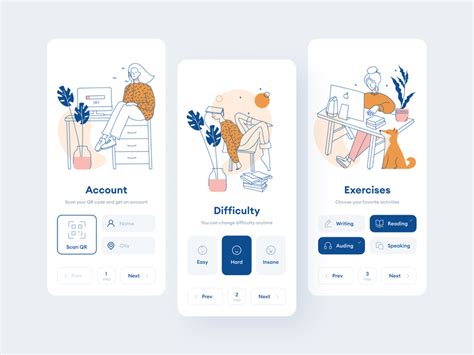 24 Examples Of Creative Illustration Use In Mobile Design Dribbble Design Blog