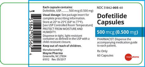 Dofetilide Cp 125mcg 60 Real Value Rx