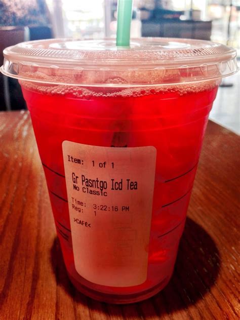 Passion Fruit Iced Tea Starbucks Calories At Claire Ryder Blog