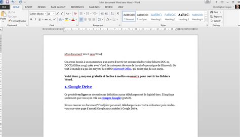 Comment Faire Une Annexe Sur Word Tout Faire