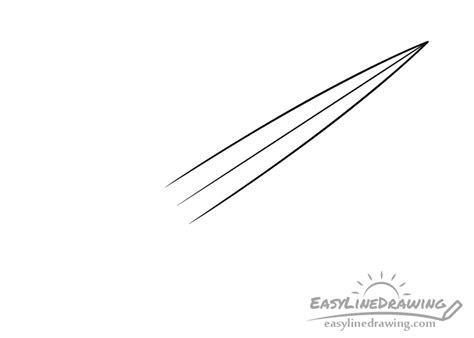 How To Draw A Dagger Step By Step Easylinedrawing