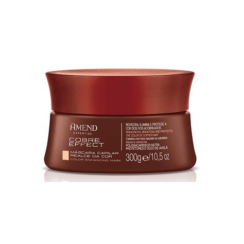 Máscara Realce Da Cor Amend Cobre Effect Expertise 300g Beleza De Mulher