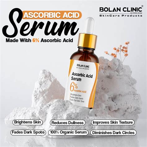 Ascorbic Acid Serum Made With 6 Ascorbic Acid Brightens Skin Fade