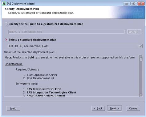 comparing your plan file to the contents of your depot sas r 9 3