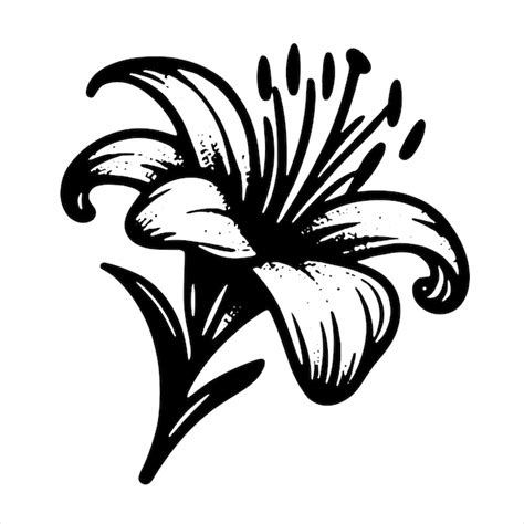 Fleur De Lily Svg Vecteur Premium