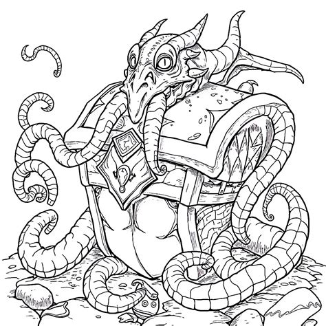Best Mimic Coloring Pages Free Printable Pdf