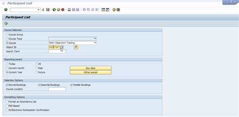 Never Stop Learning Print Attendance List From SAP