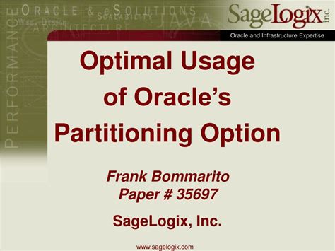 Ppt Optimal Usage Of Oracles Partitioning Option Powerpoint