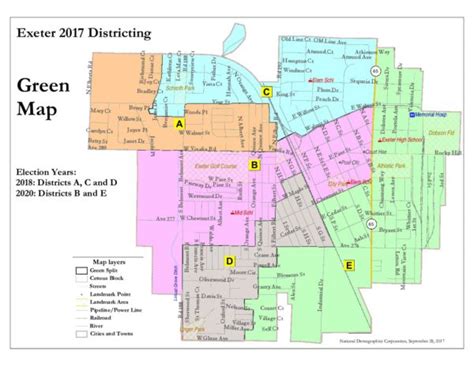 Districting Green Map City Of Exeter