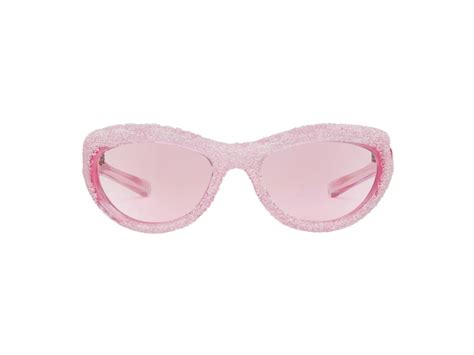 Gentle Monster Yummy Pc11 Sunglasses In Translucent Pink Tr Frame With