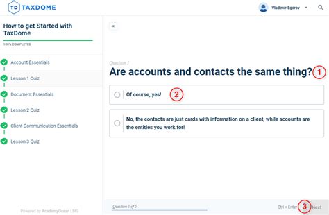 How To Take Taxdome Academy Courses Taxdome Help Center