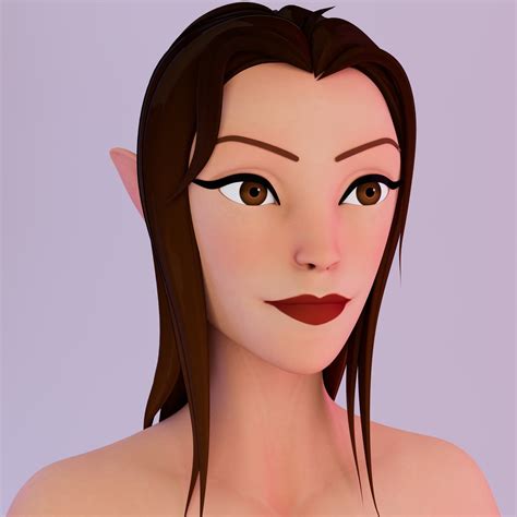 Stylized Female Elf Base 3d Turbosquid 2091241