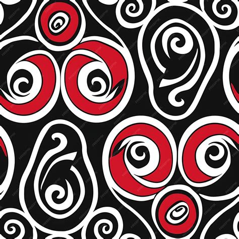Premium Photo Maori Koru Pattern Derived From A Spiral Shape Representi Seamless Tile Pattern