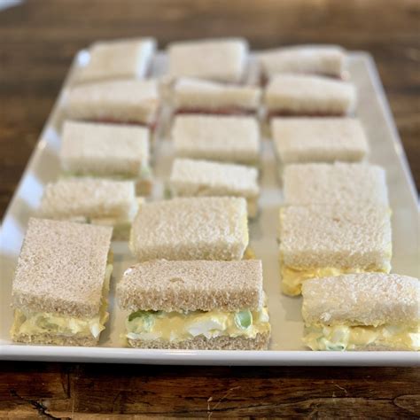 Egg Salad Tea Sandwich The Millennial Chef