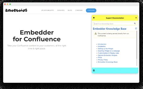 Embedder App For Atlassian Confluence Amoeboids