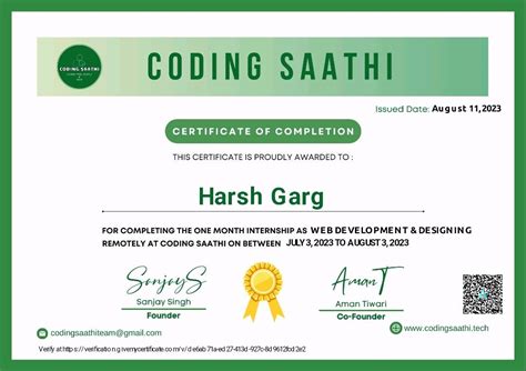 harsh garg on linkedin internship2023 webdevelopment