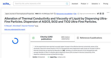 Alteration Of Thermal Conductivity And Viscosity Of Liquid By Dispersing Ultra Fine Particles