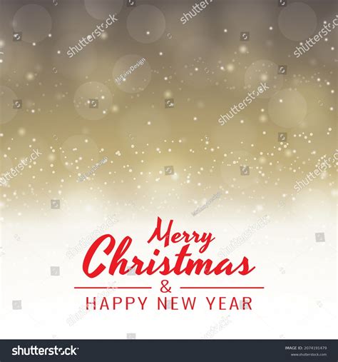 Christmas Glowing Golden Background Christmas Lights Stock Illustration