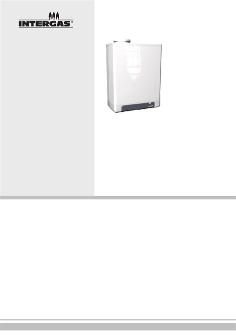 Intergas Combi Compact Hre 2418 Boiler Operating Instructions Pdf View