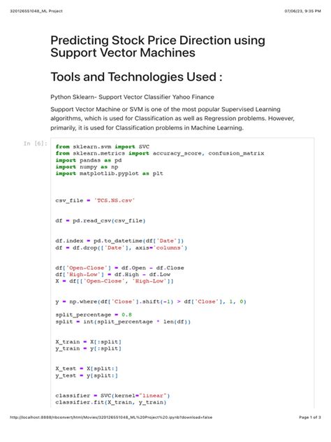Ml Project Pdf
