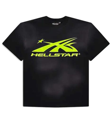 Hellstar Sport Logo Gel Tee Blackgreen Restock Ar
