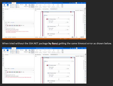 Unable To Connect To Ftp Using Ftpsftp Scope Activities Uipath Community Forum