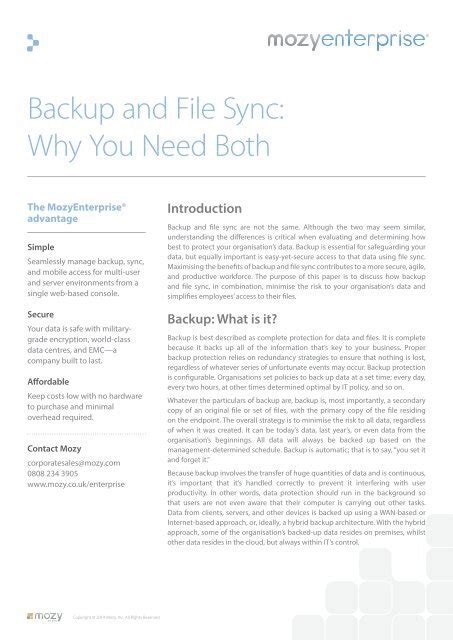 Why You Need Backup System