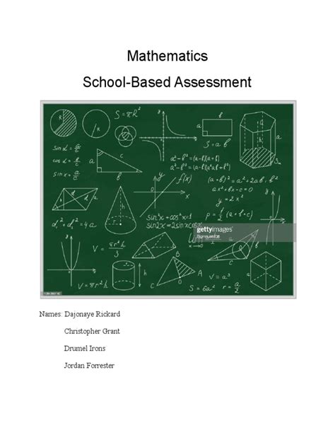 Math Sba 2 Pdf Water Freezing