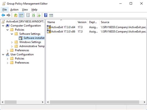 Using ActiveExit To Manage Group Policy Objects