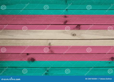 Striped Nonbinary Trans Flag Combining The Non Binary And Transgender