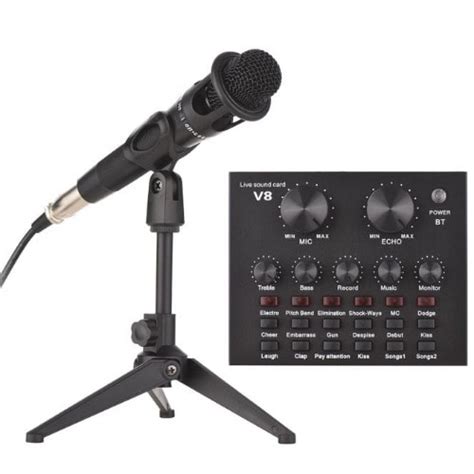 V8 Sound Card Microphone Konga Online Shopping