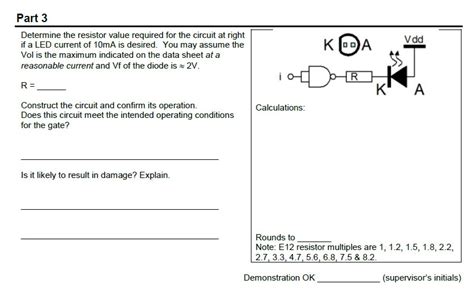 Solved Determine The Resistor Value Required For The Circuit Chegg