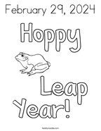 Leap Day Coloring Page [2025]
