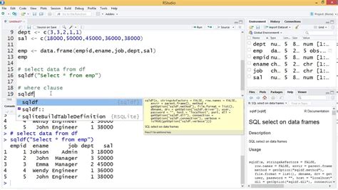 Sqldf In R Youtube