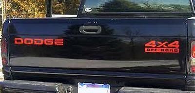Dodge Ram Dakota Off Road Tailgate 2500 1500 Decals Stickers