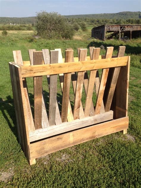 Goat Hay Feeder New Goat Feeder I Built Out Of Old Stack Of Wood