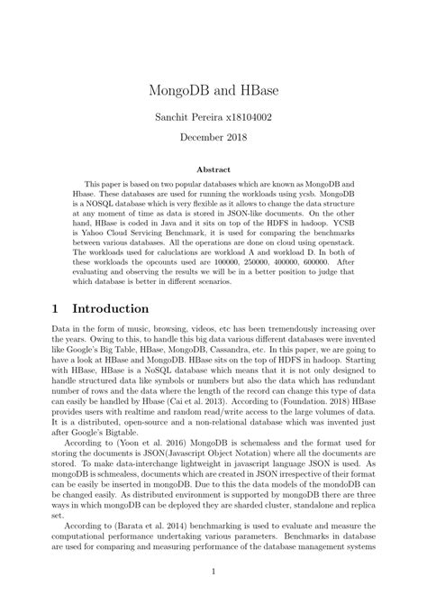 Pdf Mongodb And Hbase