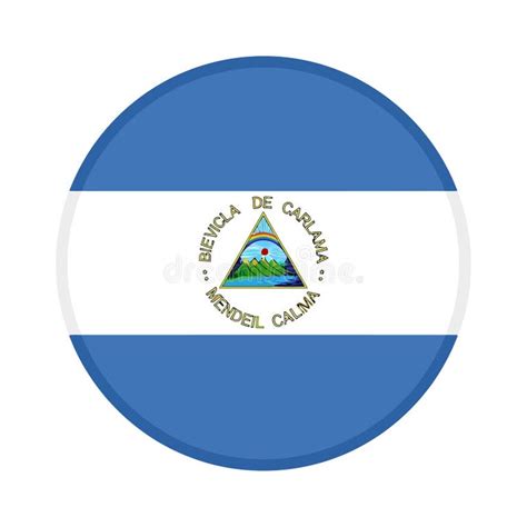 Vector Art Of Circular Nicaraguan Flag A Symbol Of National Identity