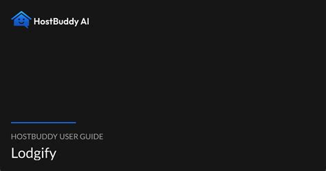 Lody Hostbuddy User Guide