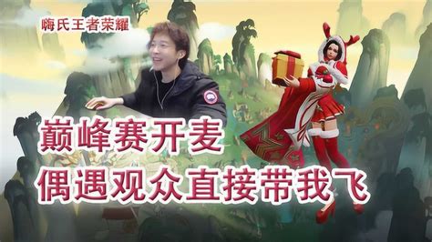 嗨氏王者荣耀：巅峰赛开麦偶遇观众直接带我飞腾讯视频