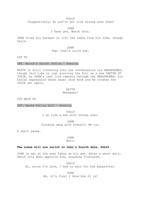 Fast Love Comedy Short Film Script Pdf