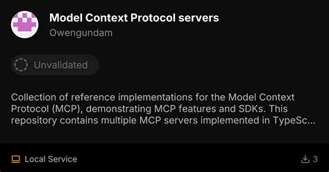 Model Context Protocol 伺服器 Mcp Ser · Lobehub