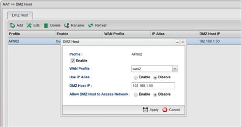 Add A LAN IP Address To DMZ DrayTek
